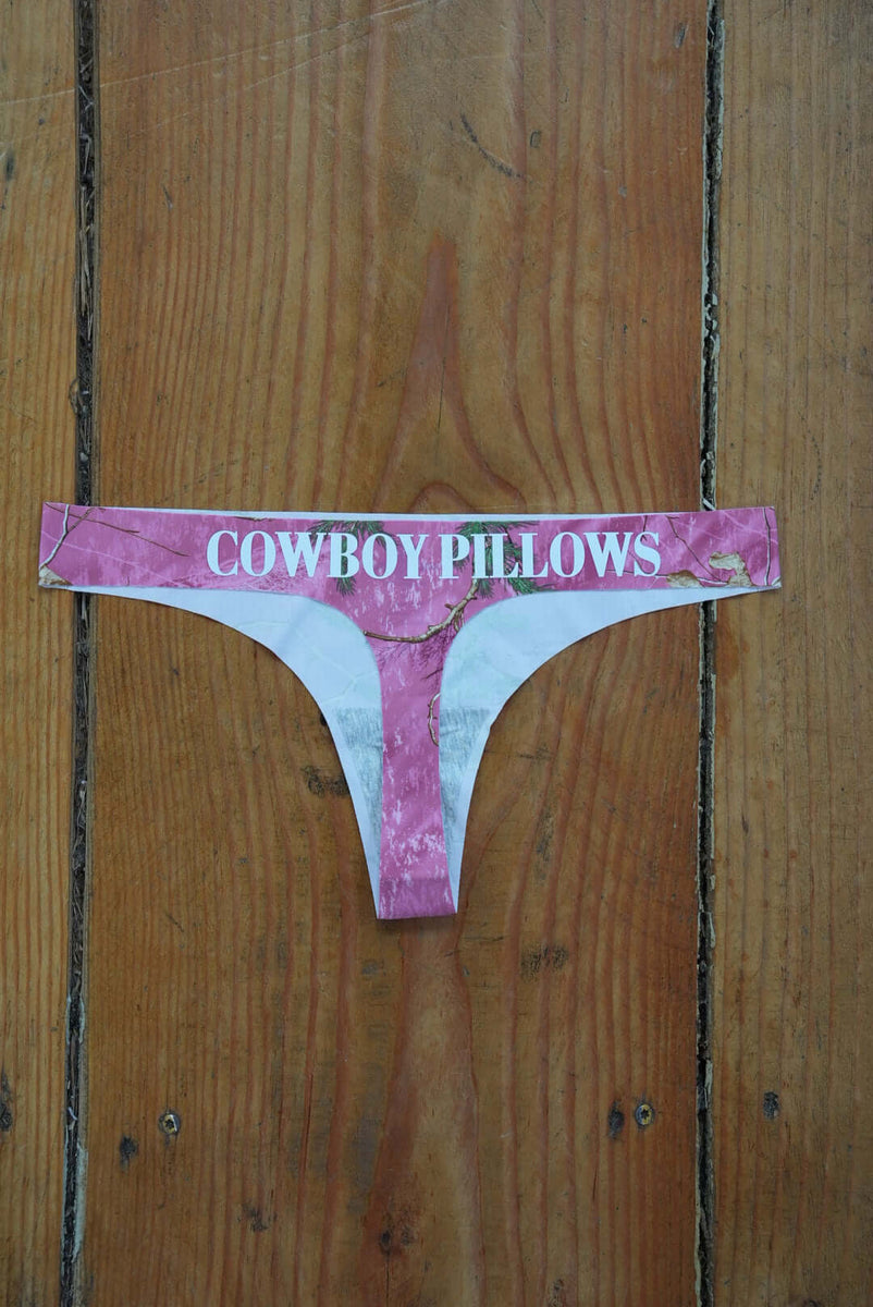 Pink Camo Cowboy Pillows Undies – Cheeky Fit – sheisgracielou--The ...